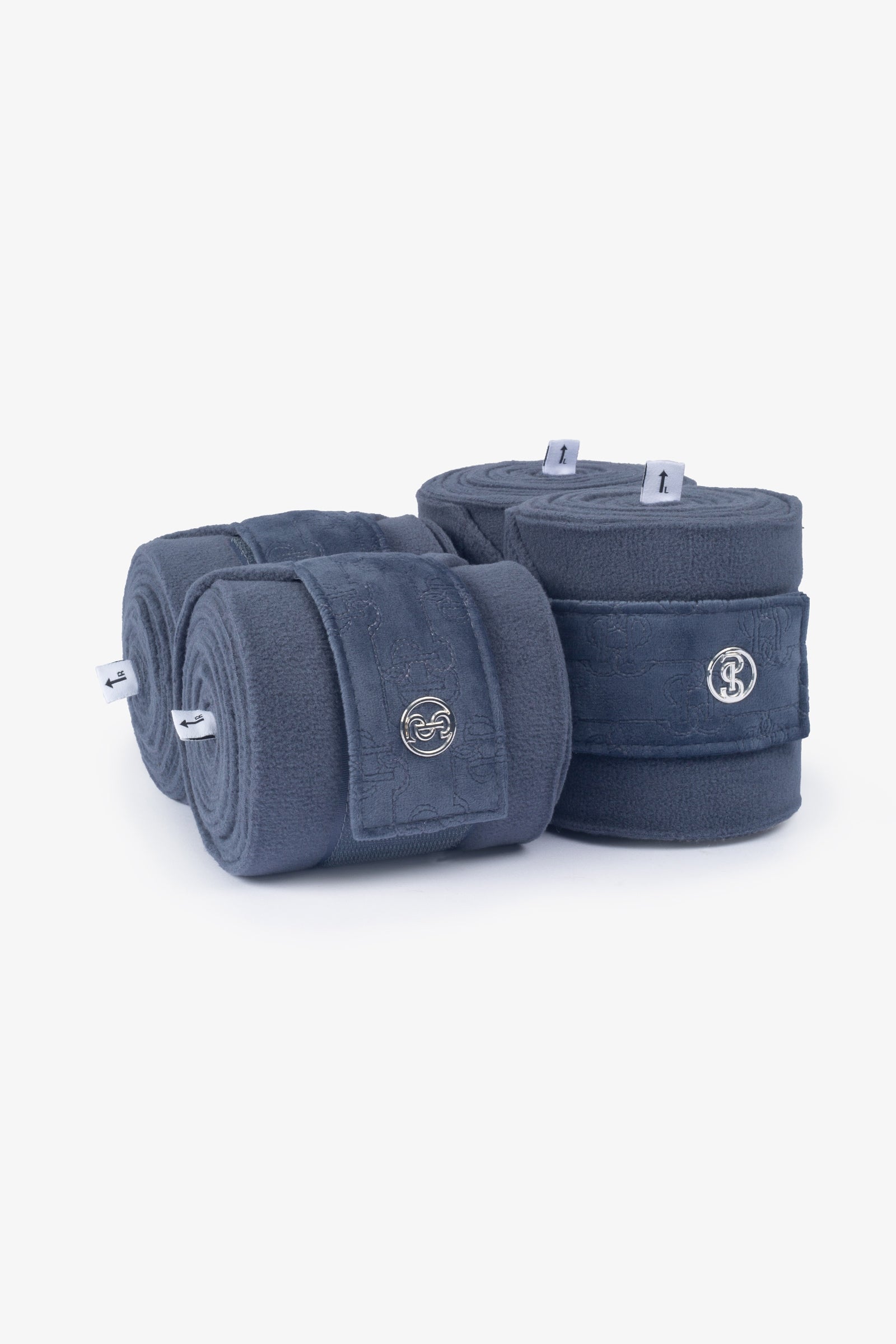 Polos Velvet Monogram Mist blue One Size – horze